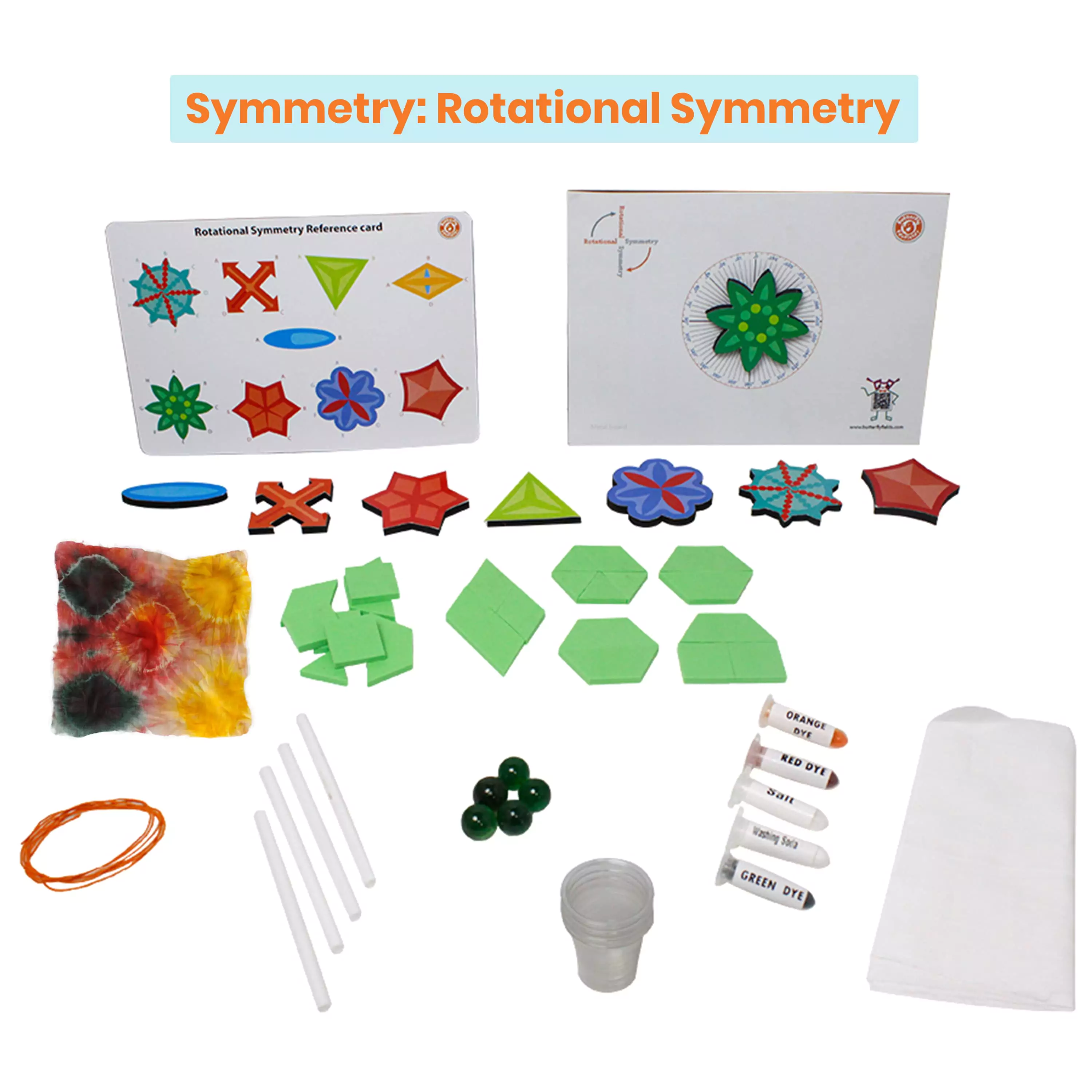 Fun Magnetic shapes set | Line & Rotational symmetry |Math learning kit