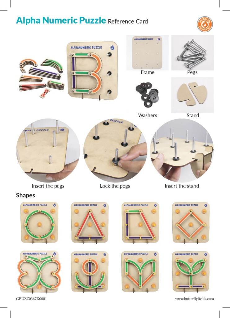 367. Alphanumeric Wooden Puzzle